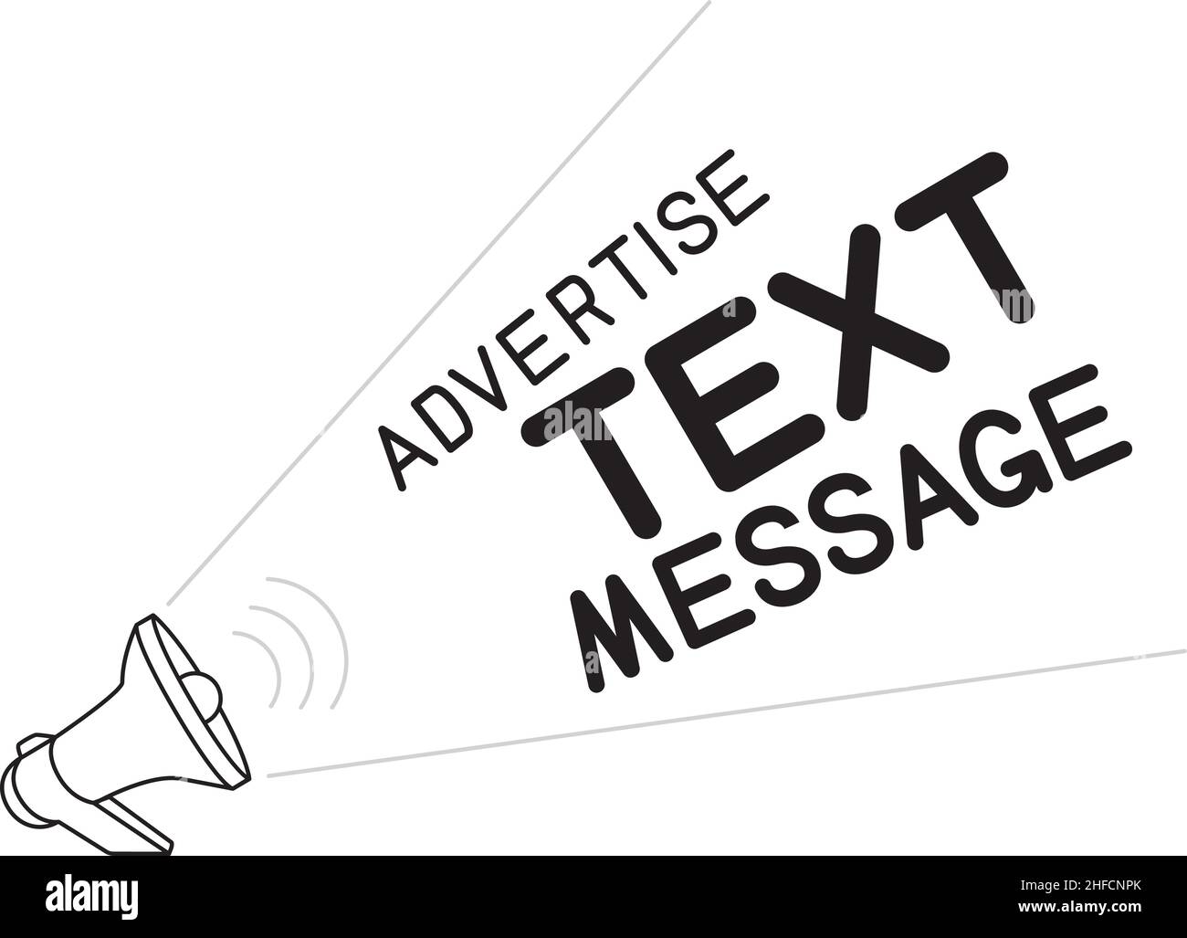 loudspeaker advertising text message banner Stock Vector Image & Art ...