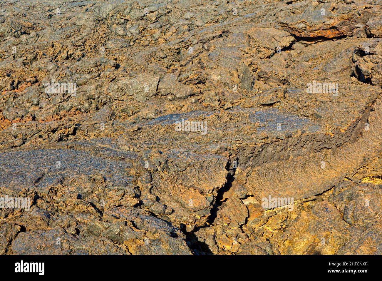 Stones of volcanic flow give a beautiful natural structure Stock Photo ...