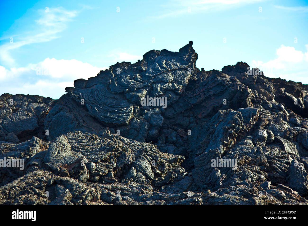 Stones of volcanic flow give a beautiful natural structure Stock Photo ...