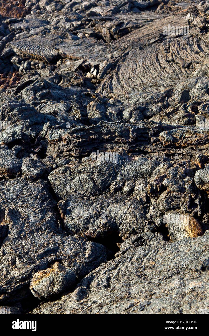 Stones of volcanic flow give a beautiful natural structure Stock Photo ...