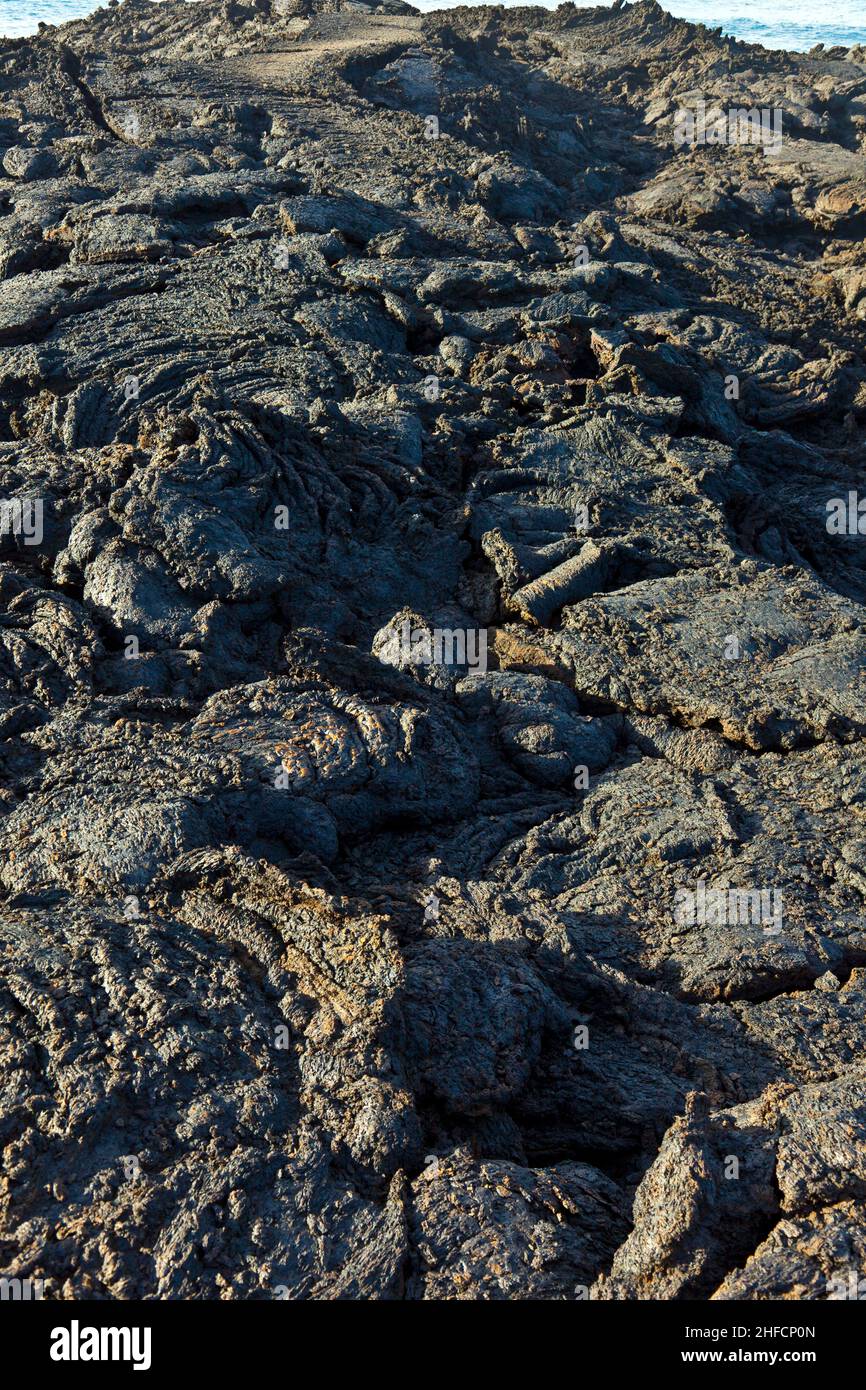 Stones of volcanic flow give a beautiful natural structure Stock Photo ...
