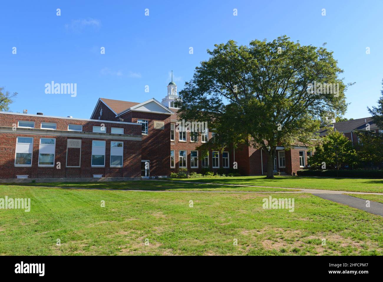 Wayland Town Hall at 41 Cochituate Road in historic town center of ...