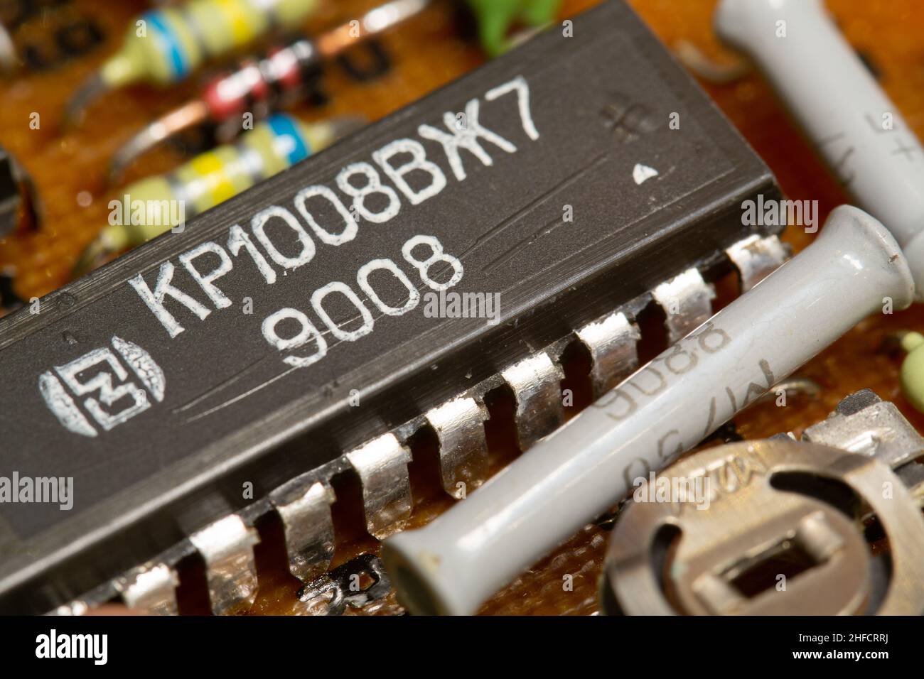 Old electronic circuits hi-res stock photography and images - Alamy