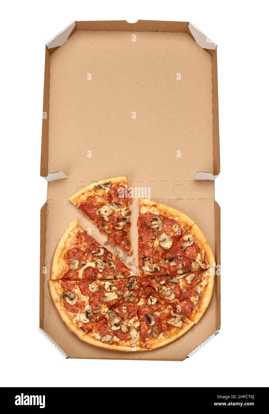 pizza box food cardboard delivery package meal dinner lunch Stock Photo ...