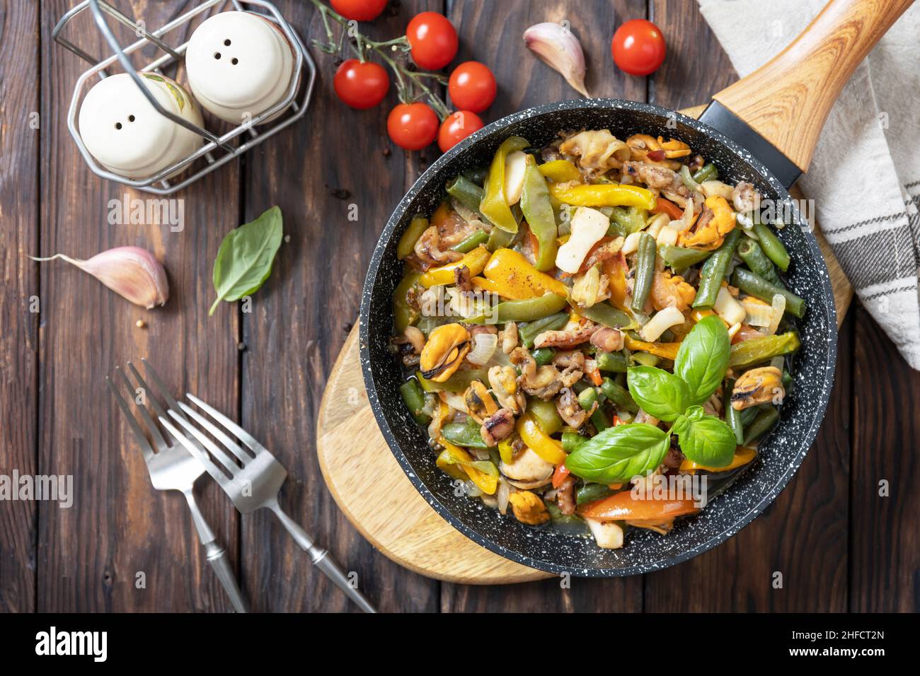 Seafood ragout healthy mediterranean hi-res stock photography and ...