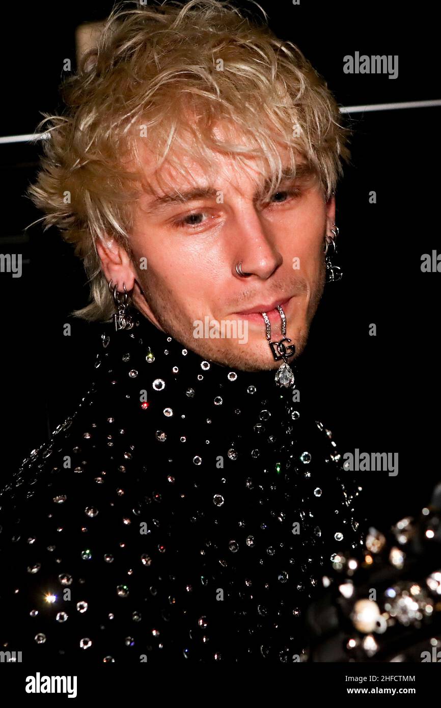 Milan, Italy. 15th Jan, 2022. American actor and singer Machine Gun ...