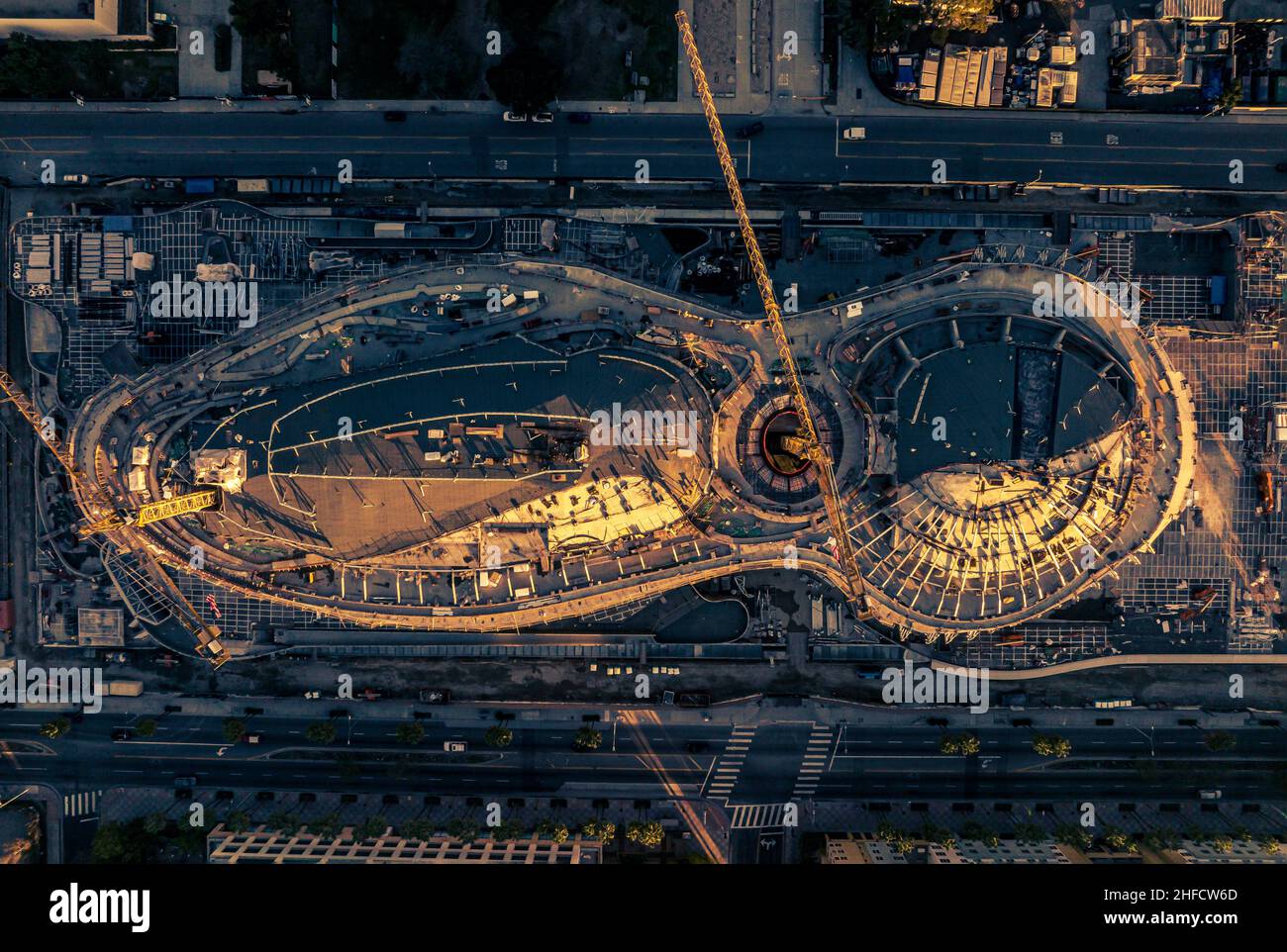 The Lucas Museum of Narrative Art is under construction. The building ...