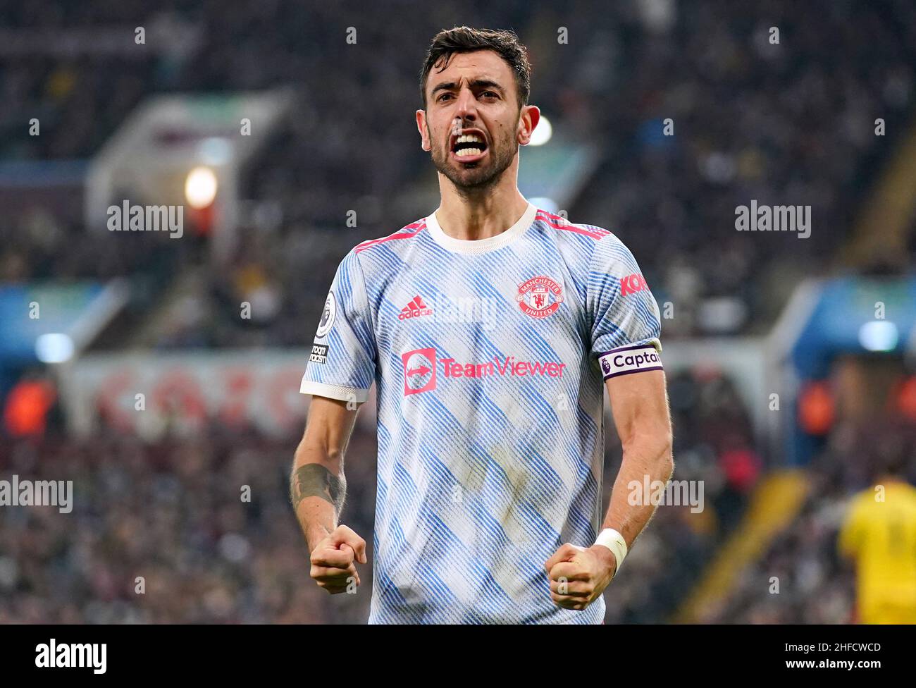 Manchester United's Bruno Fernandes celebrates scoring their side's ...