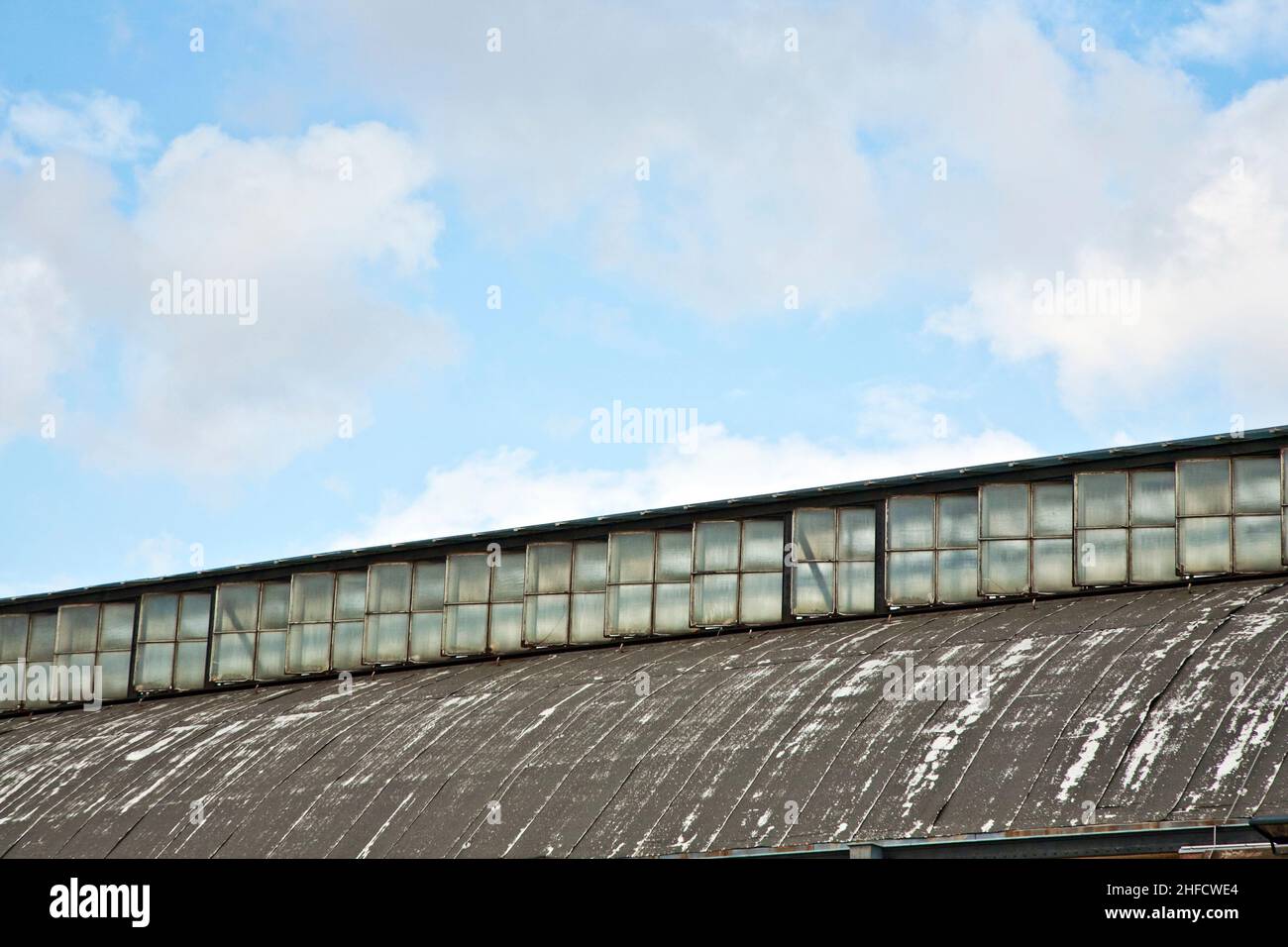 roof windows of classicistic iron train station Stock Photo - Alamy