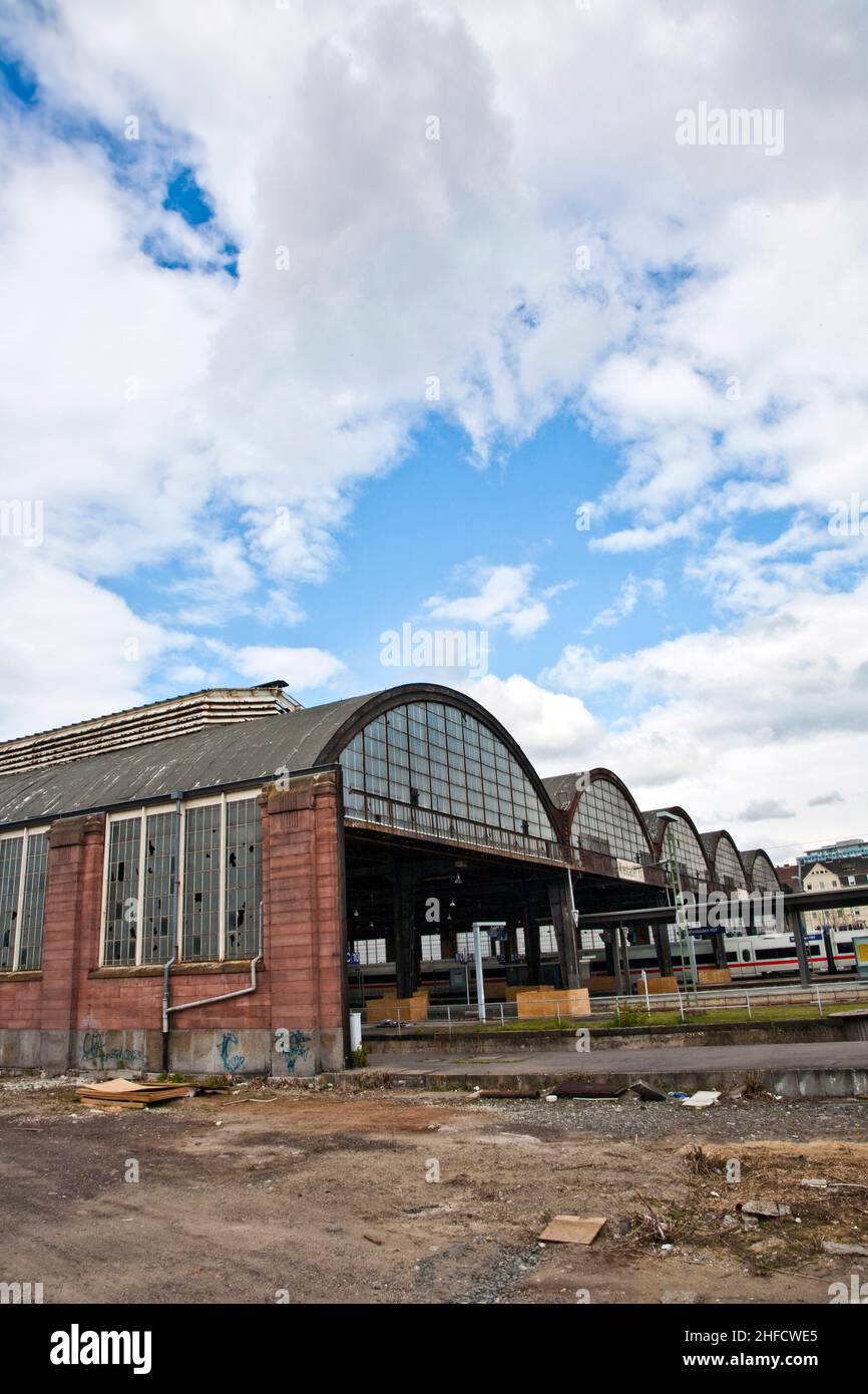 classicistic iron train station Stock Photo - Alamy