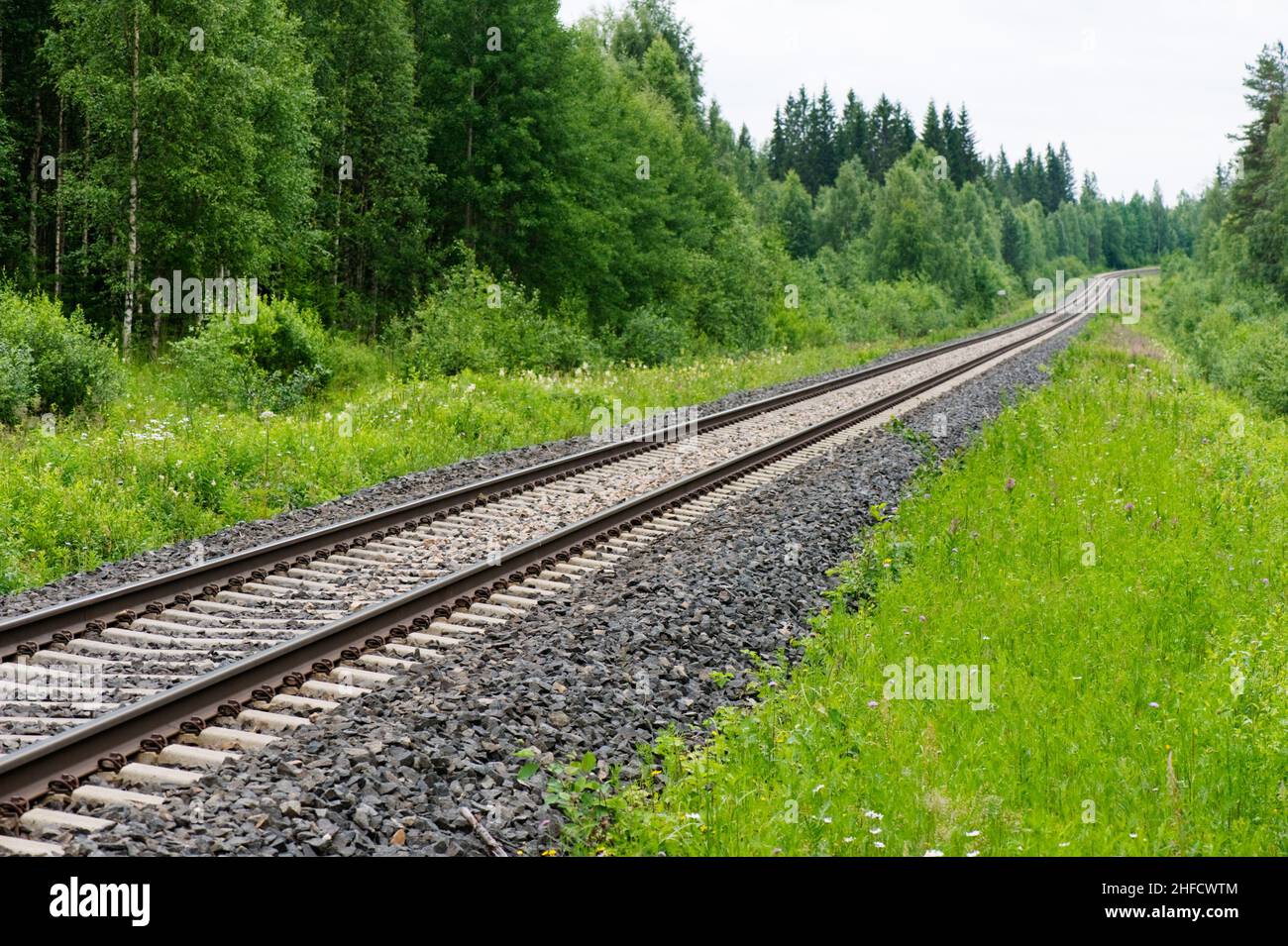 Metal railway track nobody hi-res stock photography and images - Alamy
