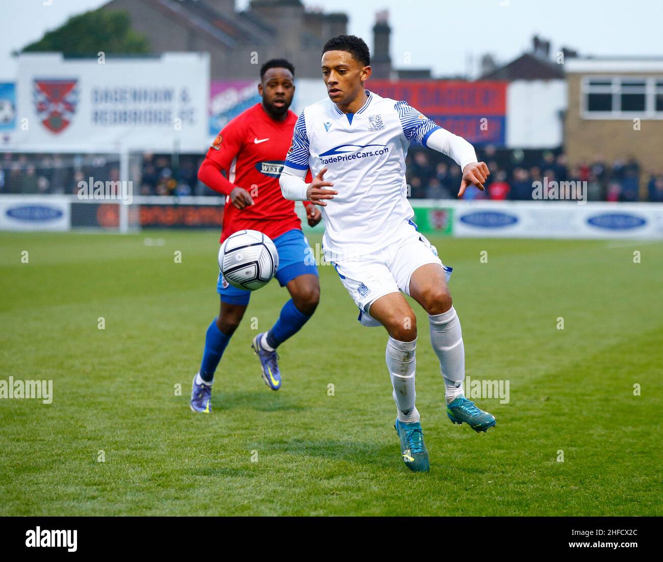 Dagenham, UK. 15th Jan, 2022. DAGENHAM, ENGLAND - JANUARY 15: Nathan ...