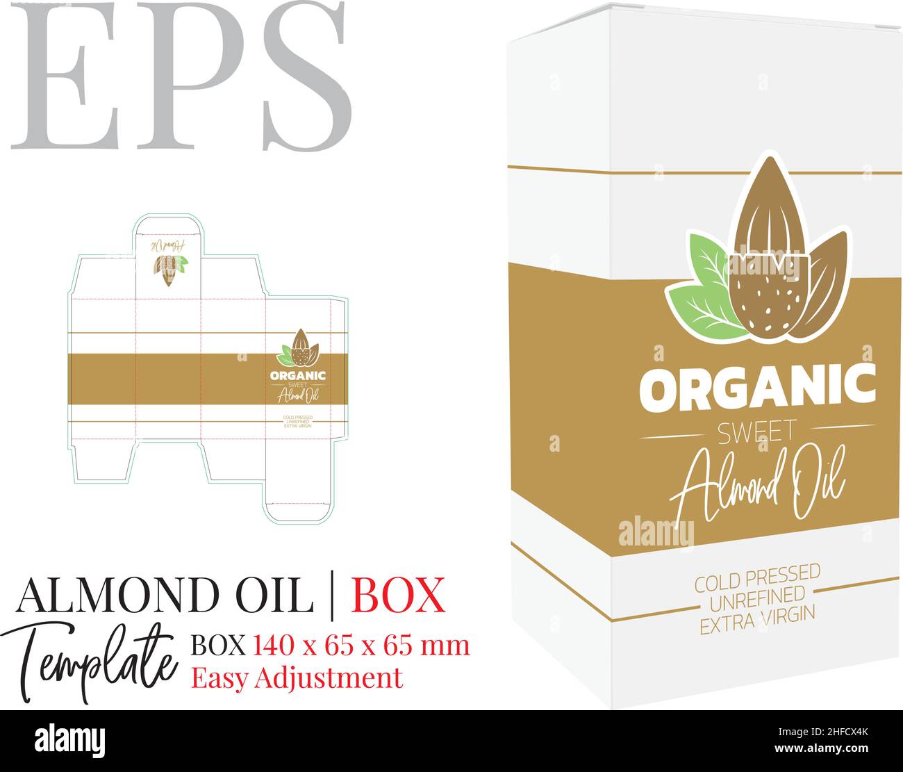Almond oil cover design, illustration isolated on white background ...