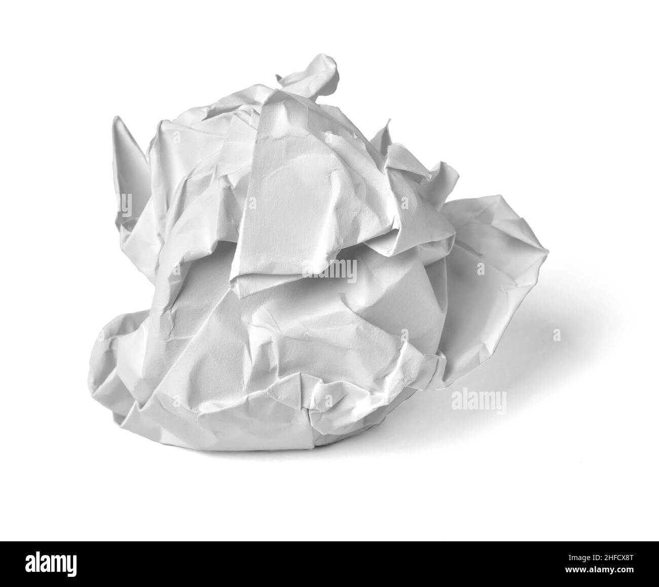 paper ball crumpled garbage trash mistake Stock Photo - Alamy