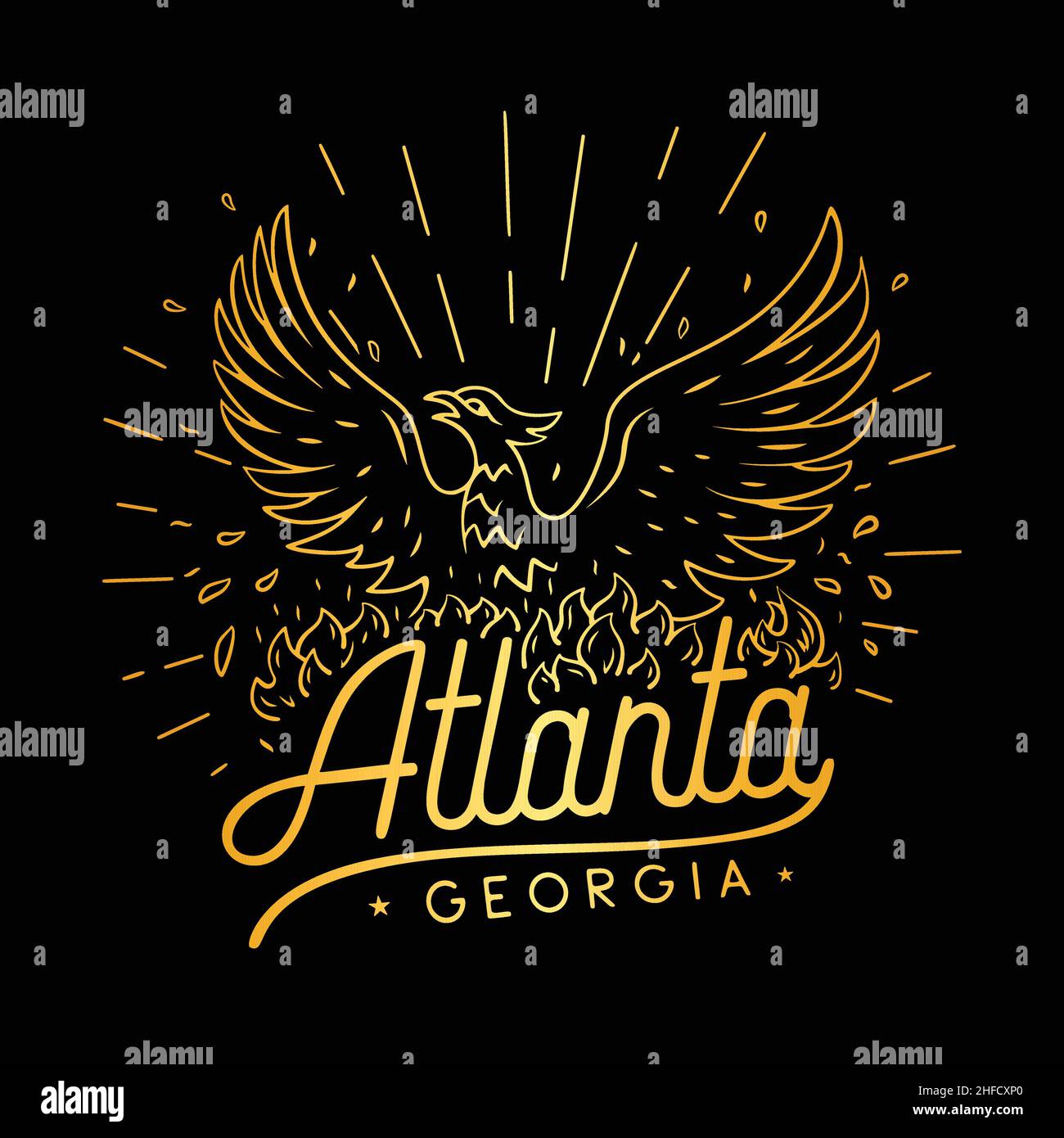 Atlanta logo Stock Vector Images - Alamy