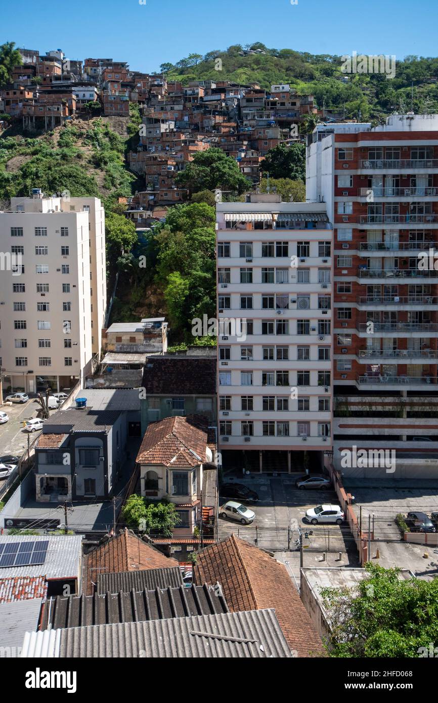 Rio, Brazil - October 22, 2021: Thousands of buildings that make up the ...