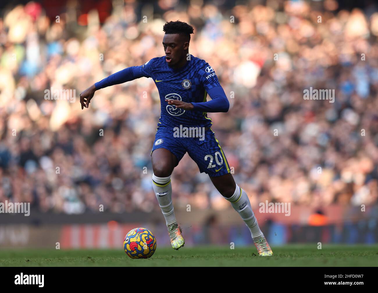 Manchester, England, 15th January 2022. Callum Hudson-Odoi of Chelsea ...