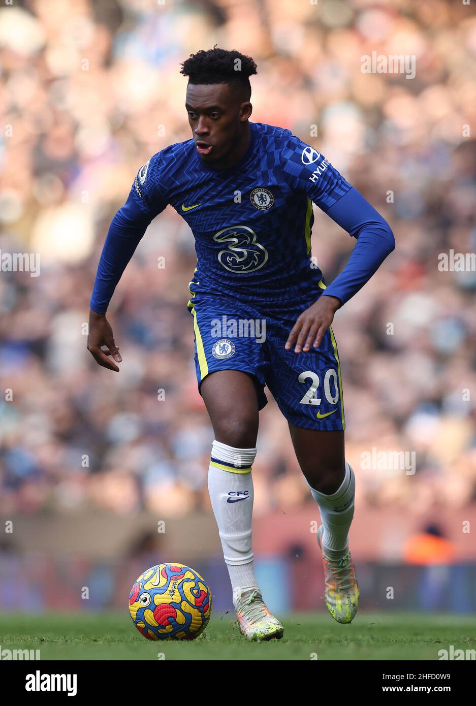 Manchester, England, 15th January 2022. Callum Hudson-Odoi of Chelsea ...