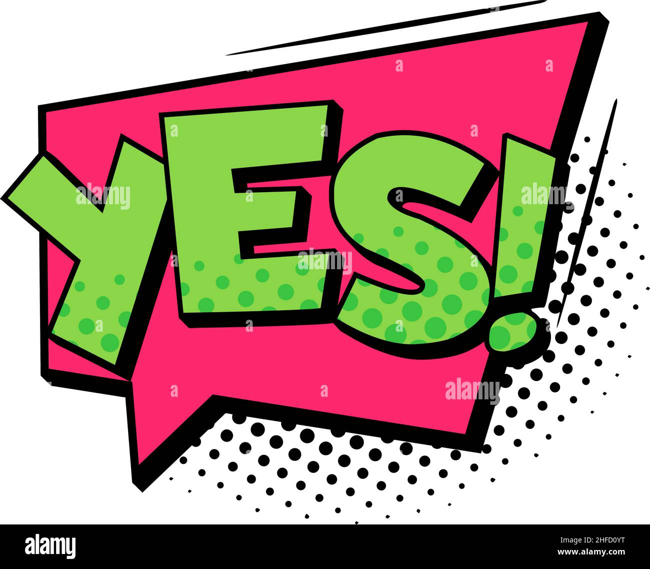 Yeah text message bubble hi-res stock photography and images - Alamy