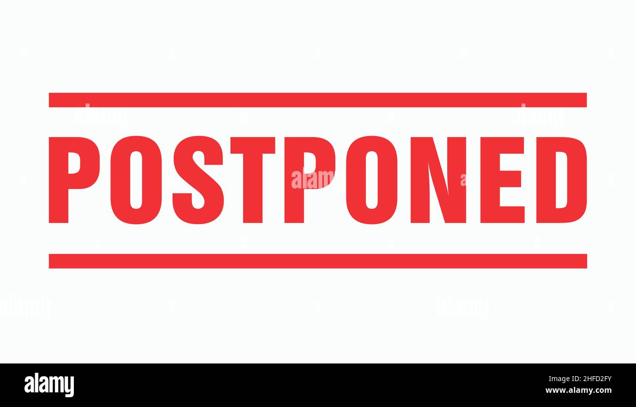 Postpone stamp Stock Vector Images - Alamy