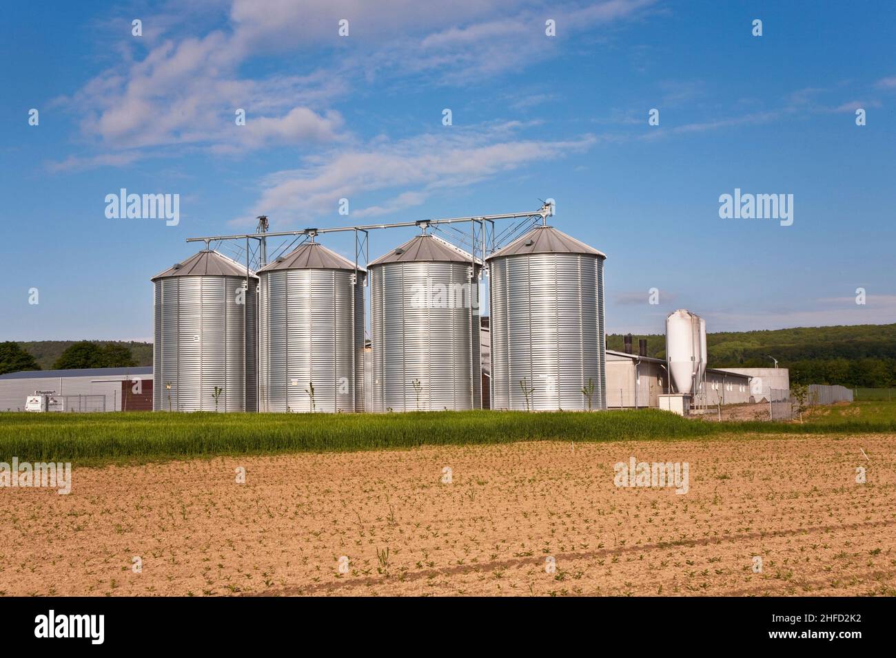 silo with acre in landscape Stock Photo - Alamy