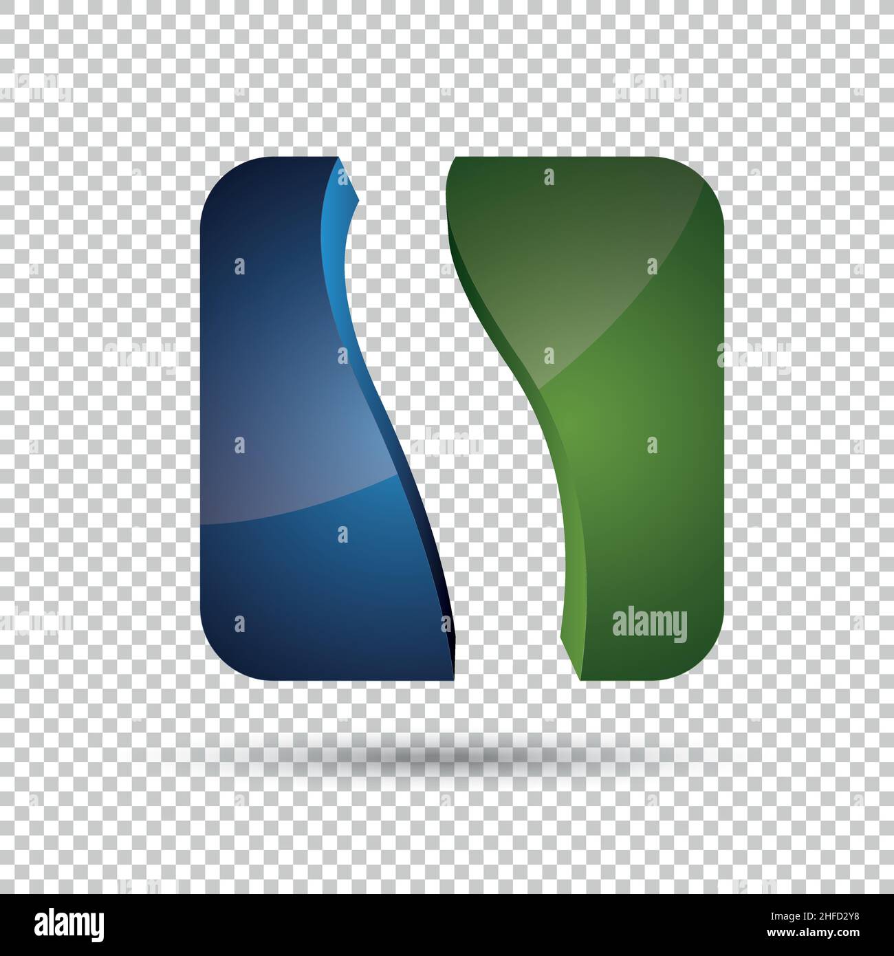 vector abstract wave cube colorful 3d icon, logo isolated design on ...