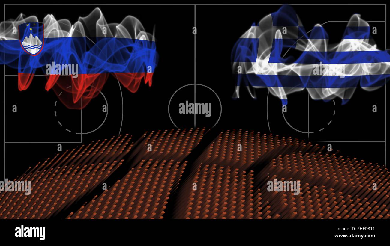 Greece slovenia flag hi-res stock photography and images - Alamy