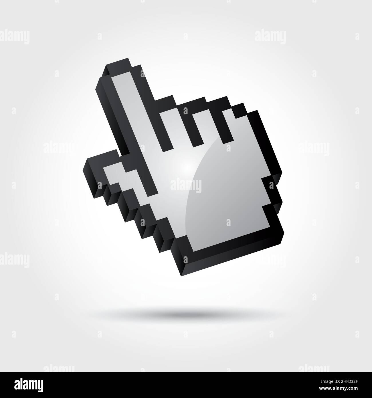 vector hand arrow 3d. Vector illustration. Eps 10 vector file Stock ...