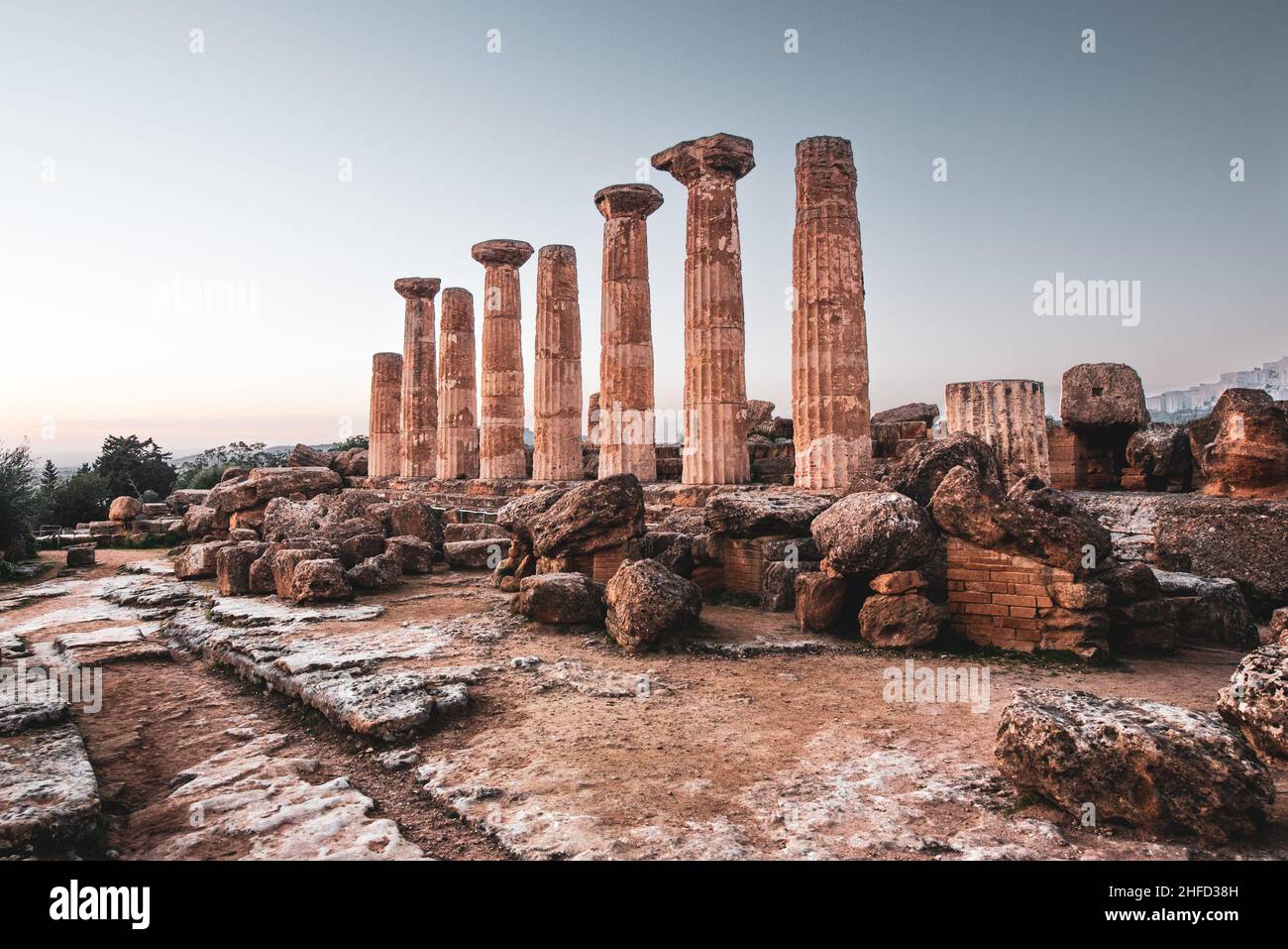 ITALY, SICILY, AGRIGENTO, VALLEY OF THE TEMPLES, JANUARY 2022: The ...