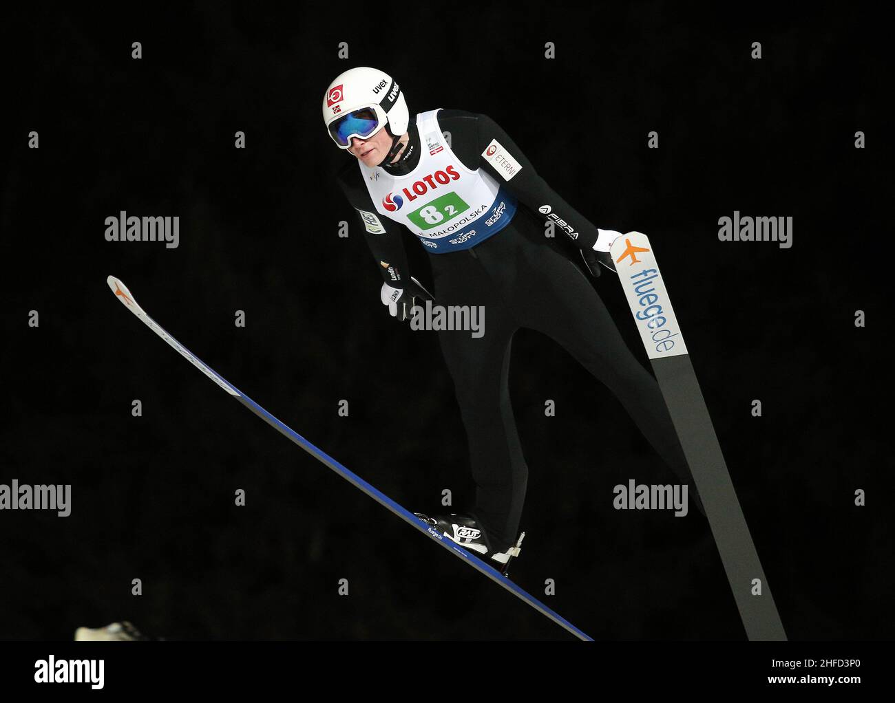 Robin Pedersen during the team competition of the FIS Ski Jumping World ...