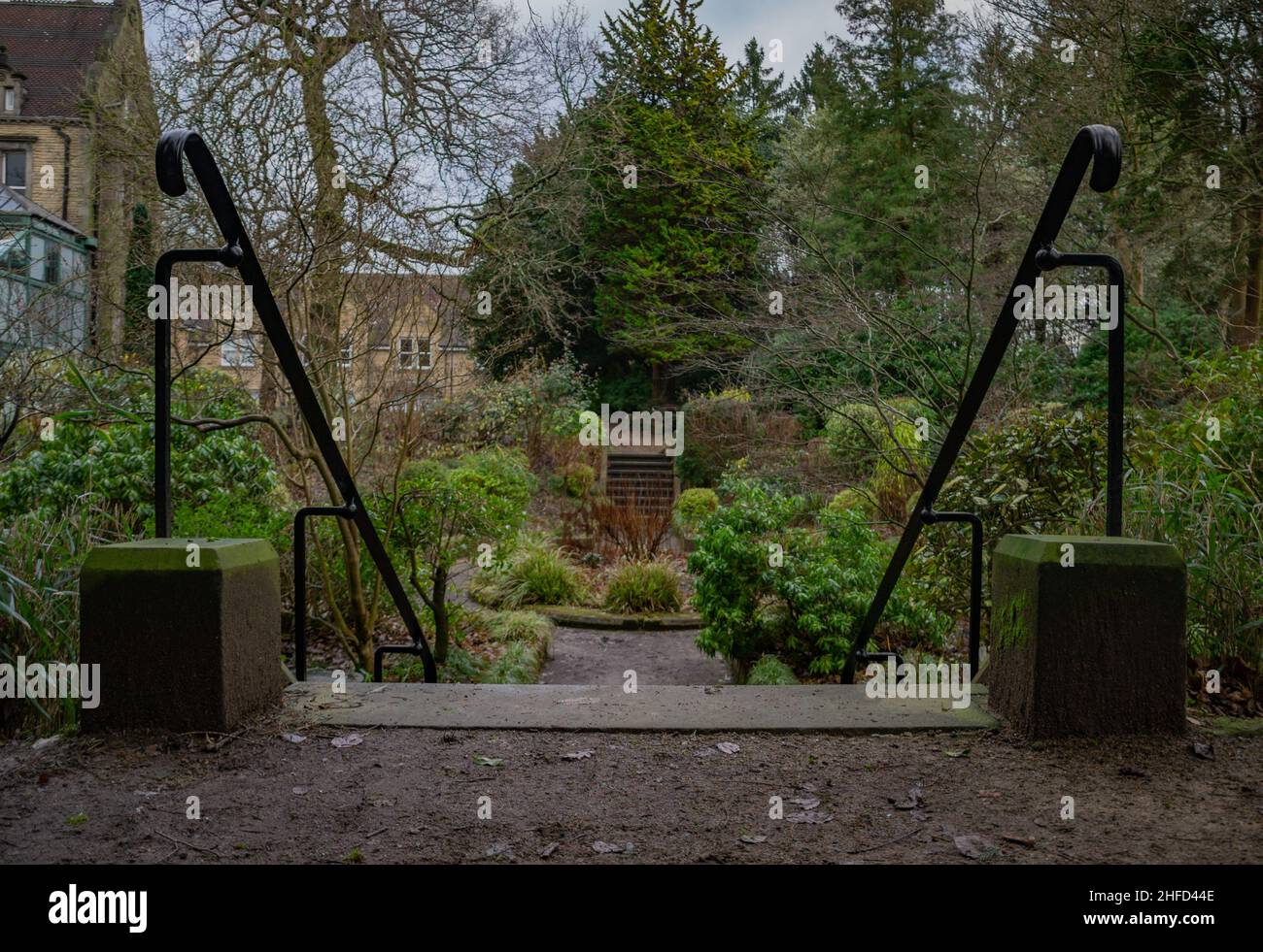 Sunken Garden at Denzell Gardens (Devisdale), with its distinctive ...