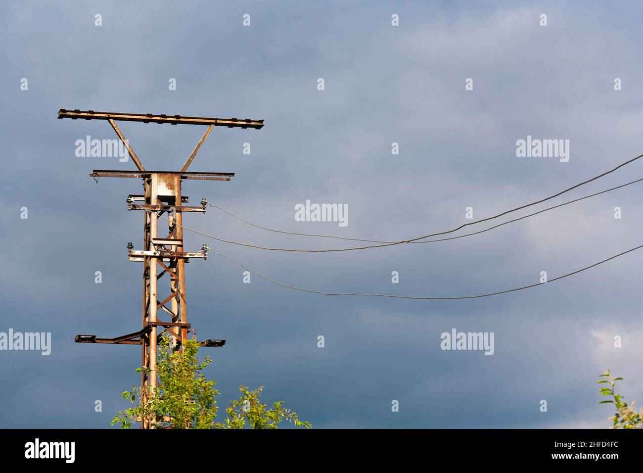 Powerline damaged hi-res stock photography and images - Alamy