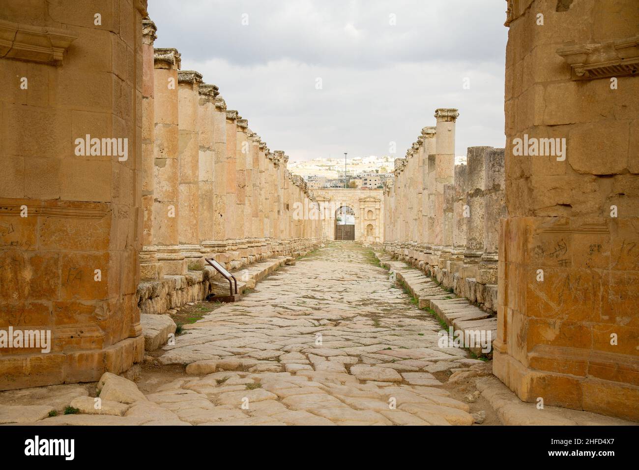 Jerash is the site of the ruins of the Greco-Roman city of Gerasa whose ...