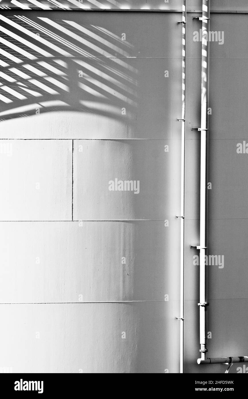 Climbing oil storage tank Black and White Stock Photos & Images - Alamy