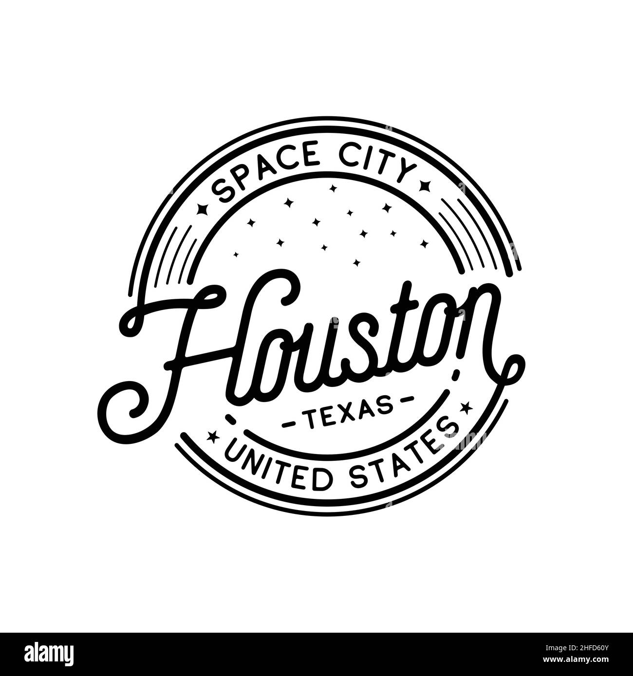Houston logotype hi-res stock photography and images - Alamy