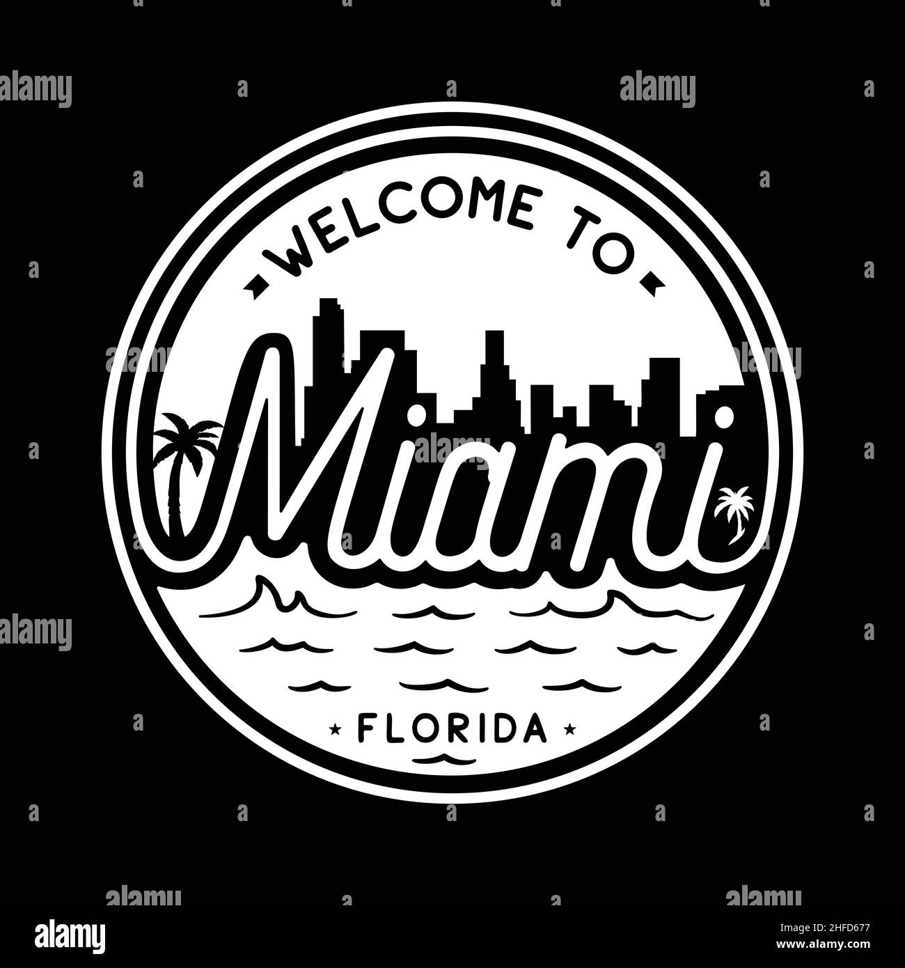 Stencils Vector Miami