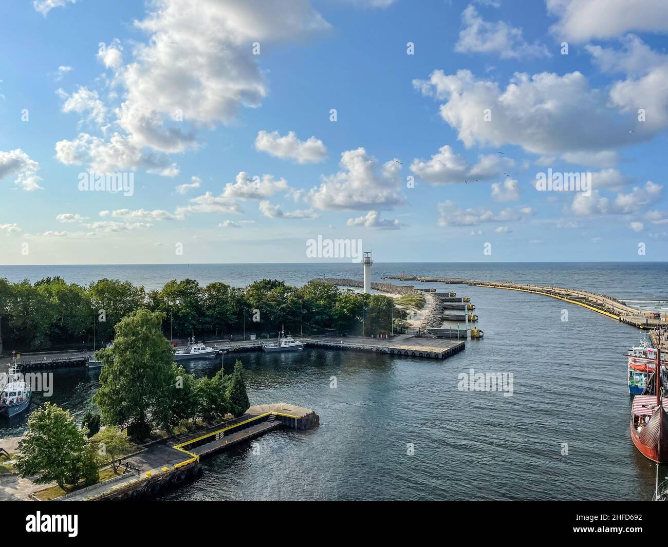 Port of Kolobrzeg is a Polish seaport located at the Parseta river ...