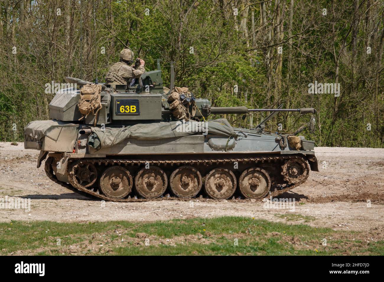 british army FV107 Scimitar armoured tracked military reconnaissance ...