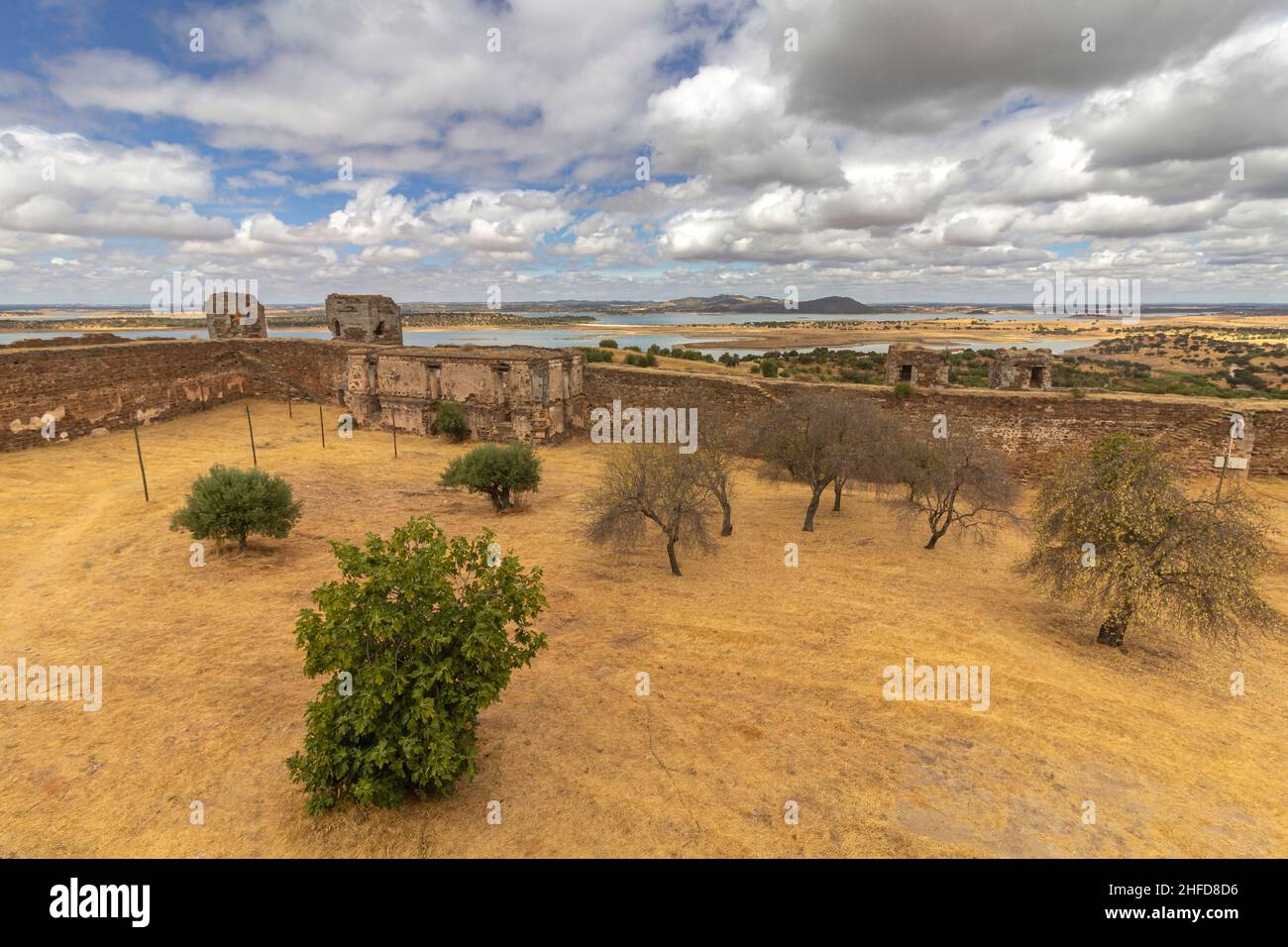 Mora medieval castle view, with Alentejo famous region tourist ...
