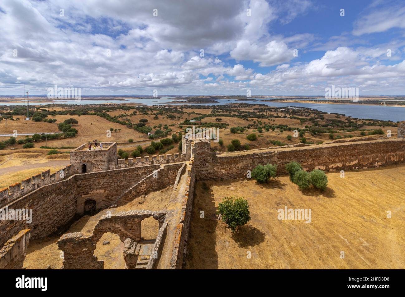 Mora medieval castle view, with Alentejo famous region tourist ...