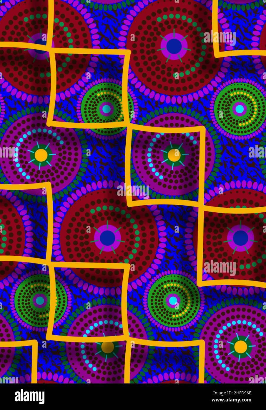 Ankara fabric Stock Vector Images - Alamy