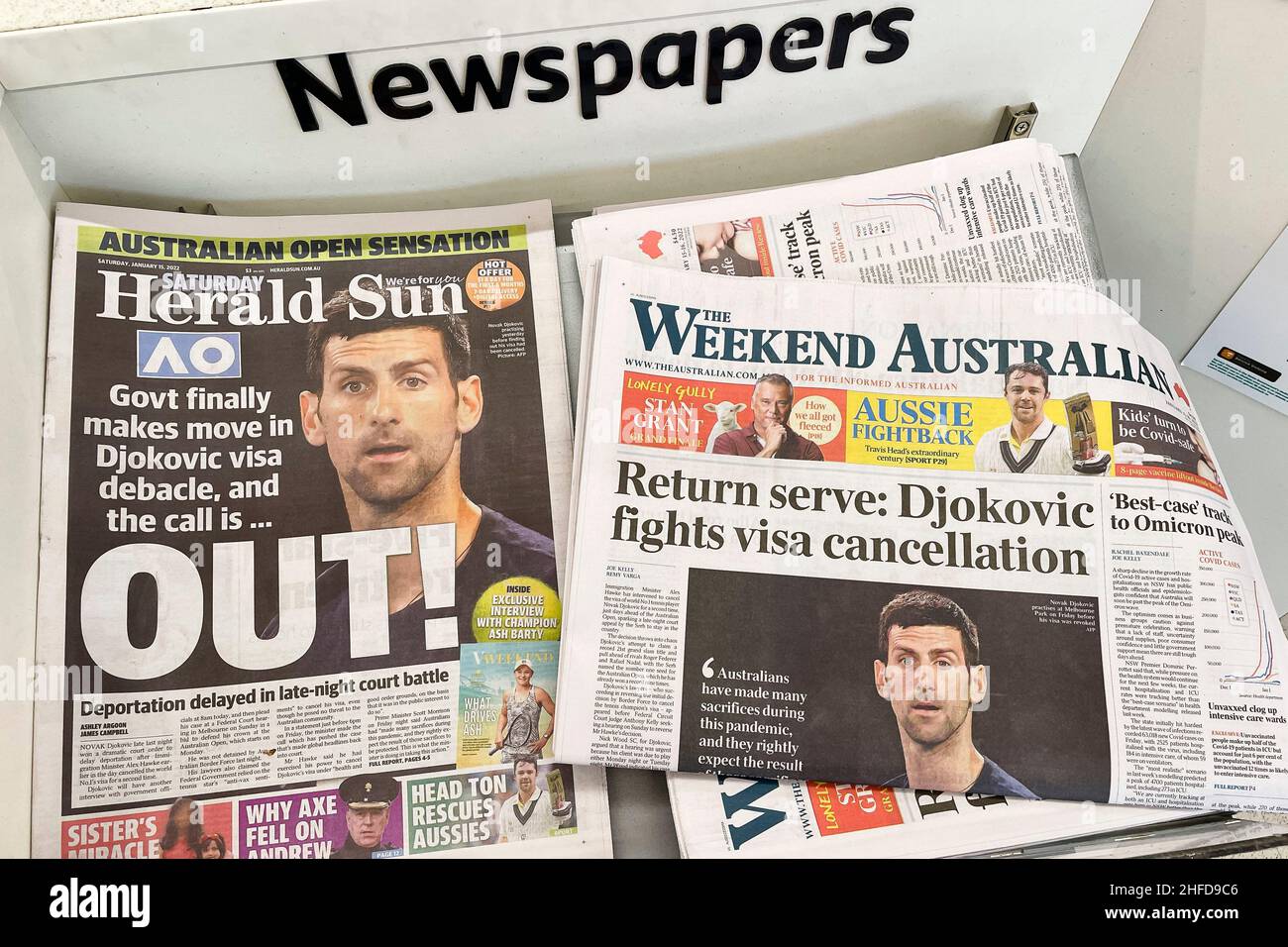Melbourne newspapers hi-res stock photography and images - Alamy
