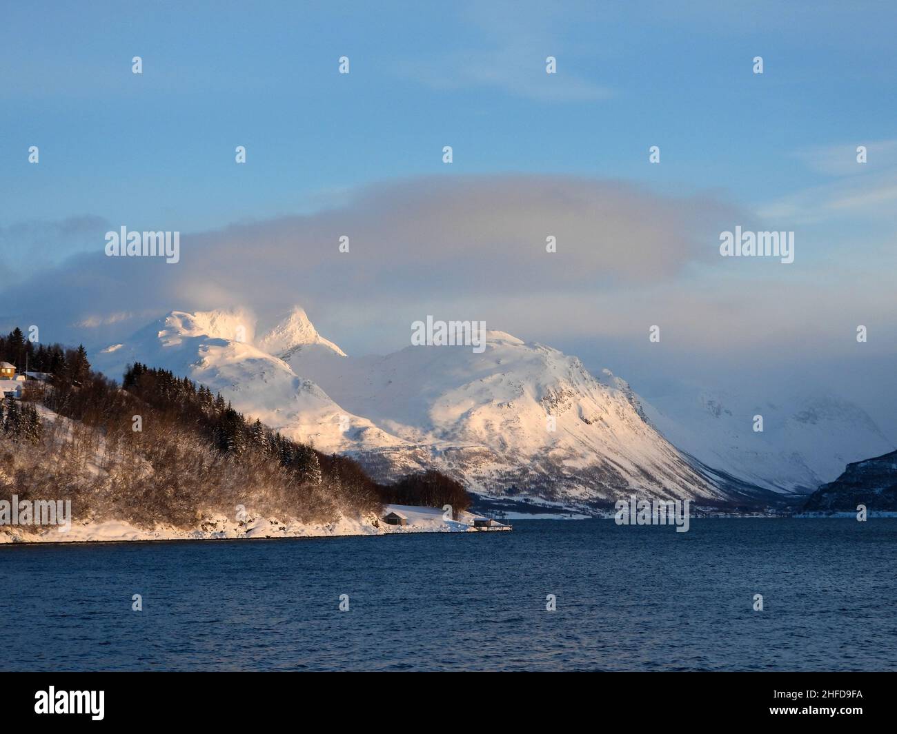 The Lyngen Alps are a mountain range in northeastern Troms og Finnmark ...