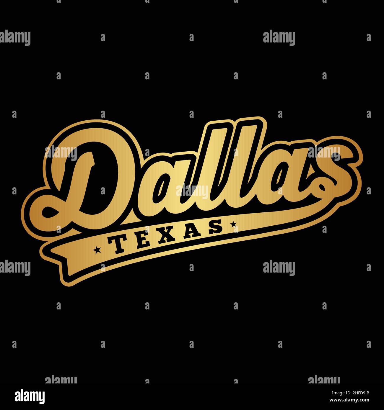 Dallas Texas lettering design. Dallas typography design. Vector and ...