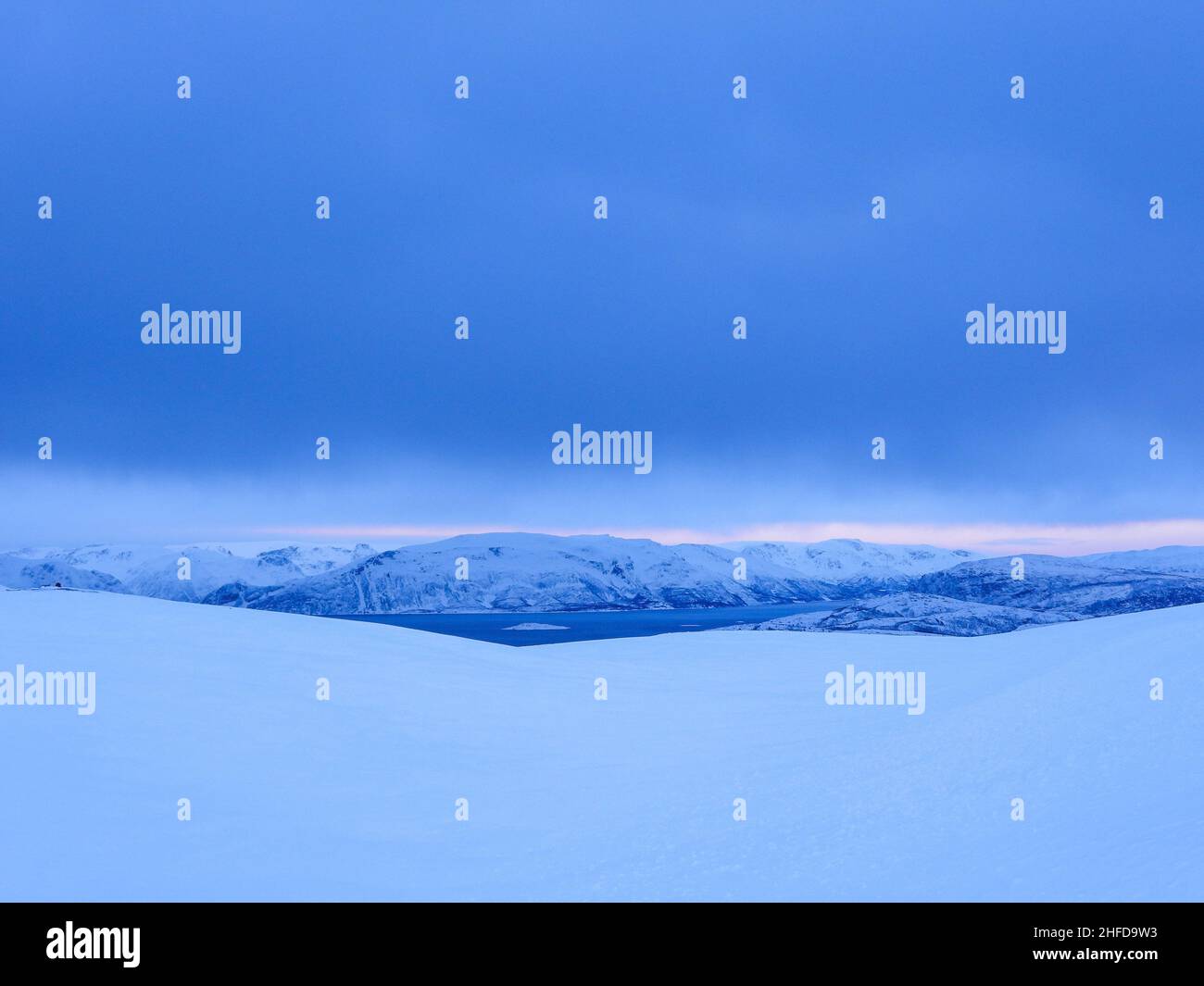 Vassbotndalen is a nature reservat near Talvik in North Norway Stock ...