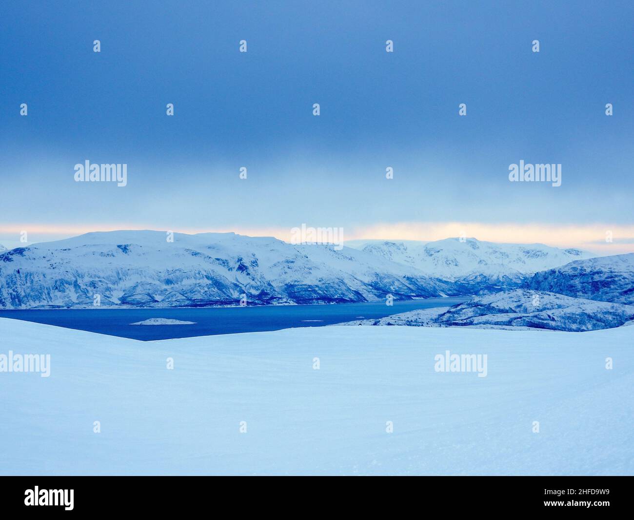 Vassbotndalen is a nature reservat near Talvik in North Norway Stock ...