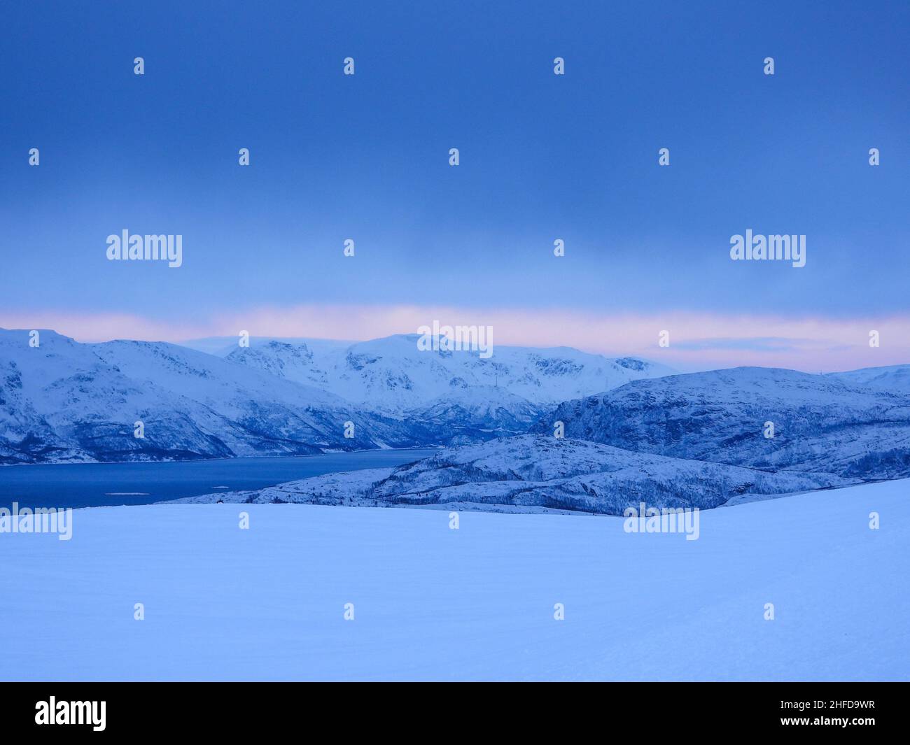 Vassbotndalen is a nature reservat near Talvik in North Norway Stock ...