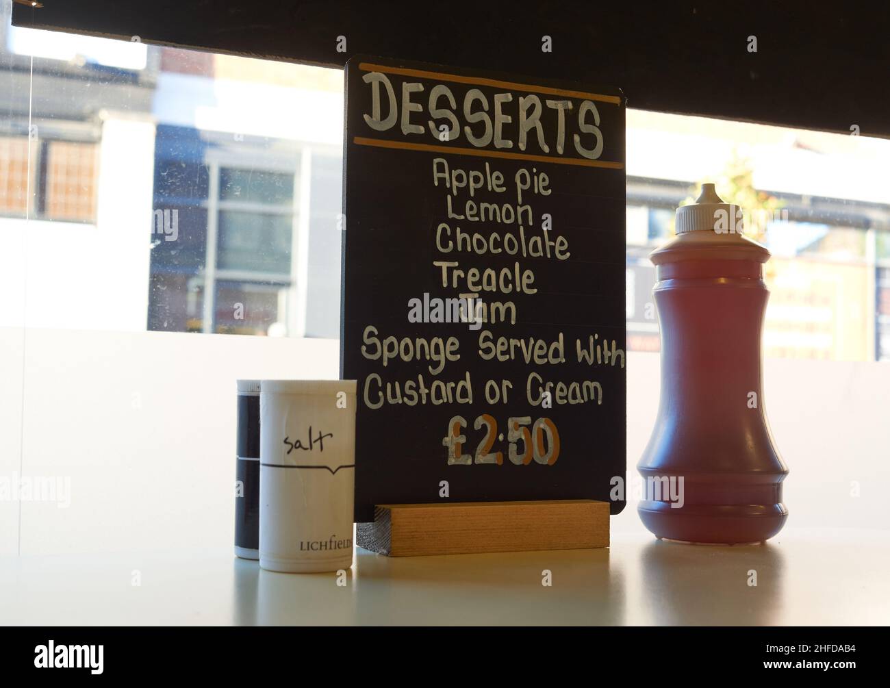 Hand written menu at a restaurant hi-res stock photography and images ...