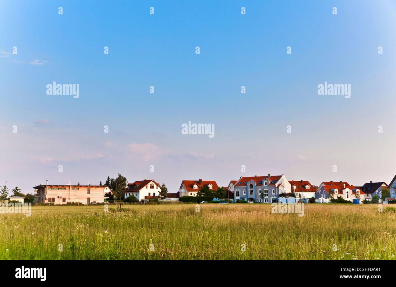 beautiful housing area in Munich in Nature Stock Photo - Alamy