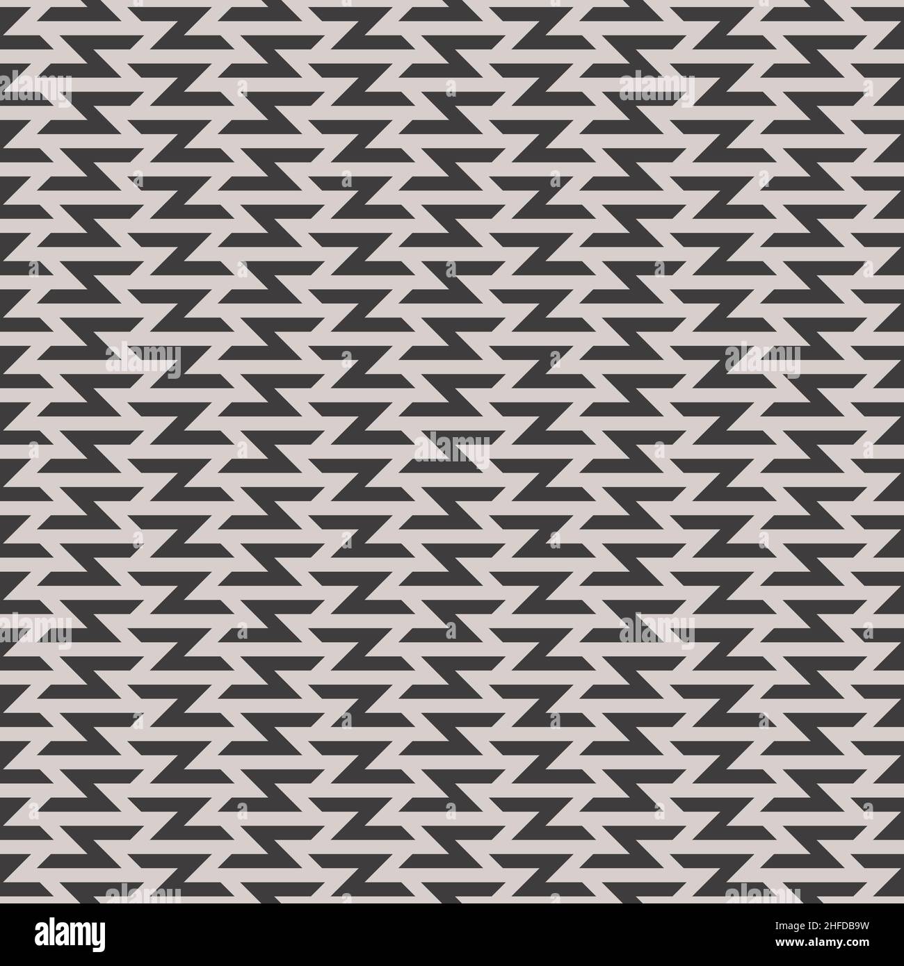 Zigzag Seamless Background in Black and White Color. Vector Tileable ...